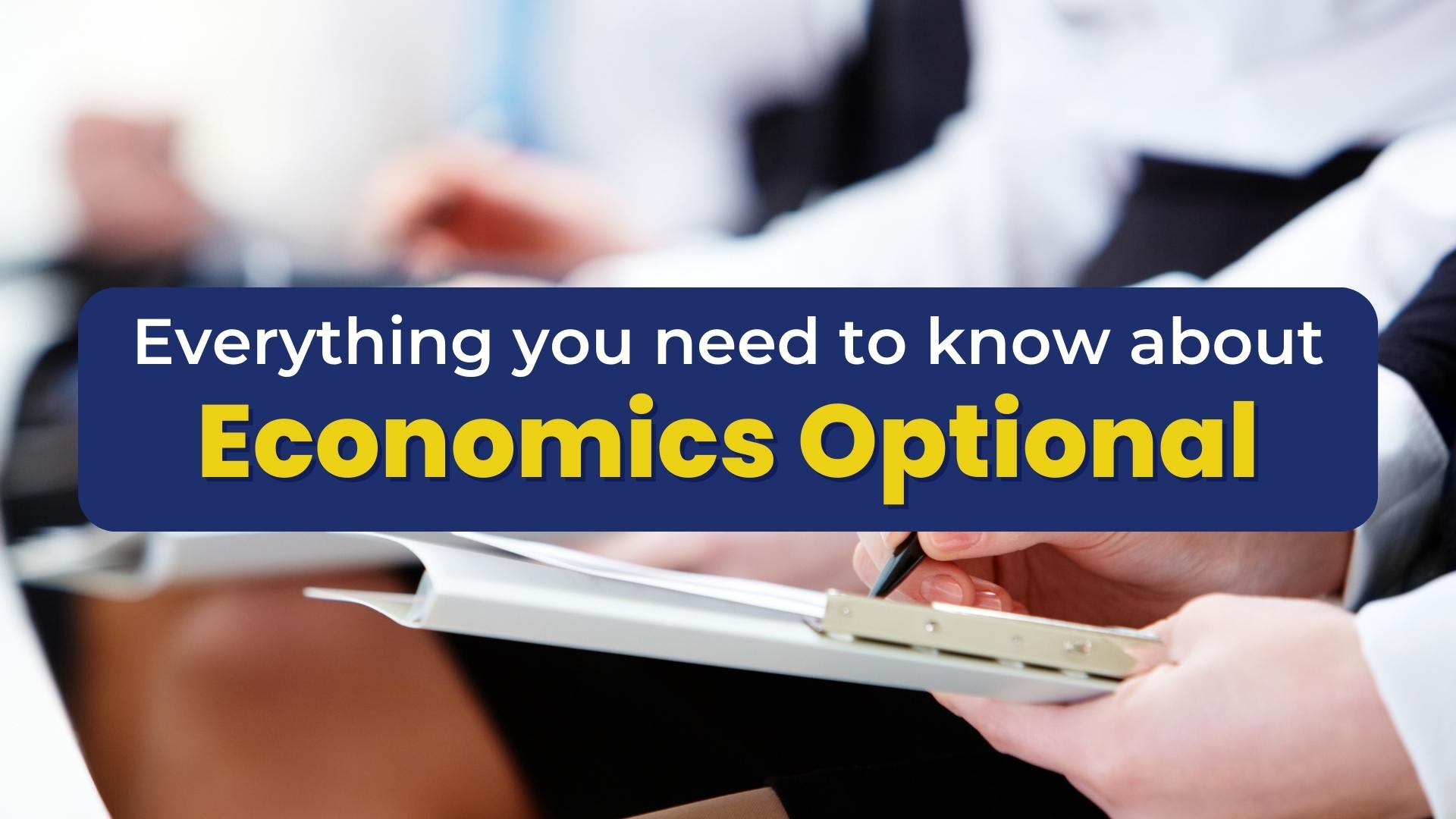Everything you need to know about Economics Optional - Ecoholics